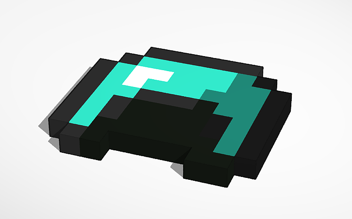 3D design Mincraft diamond helmet - Tinkercad