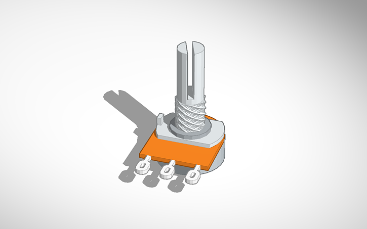 3D design Potentiometer - Tinkercad