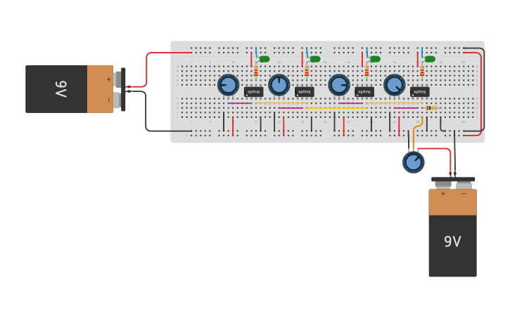 Circuit design Battery Monitor Circuit - Tinkercad