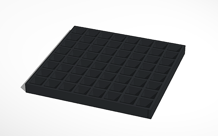 3D design WS2812B 8x8 Matrix - Tinkercad