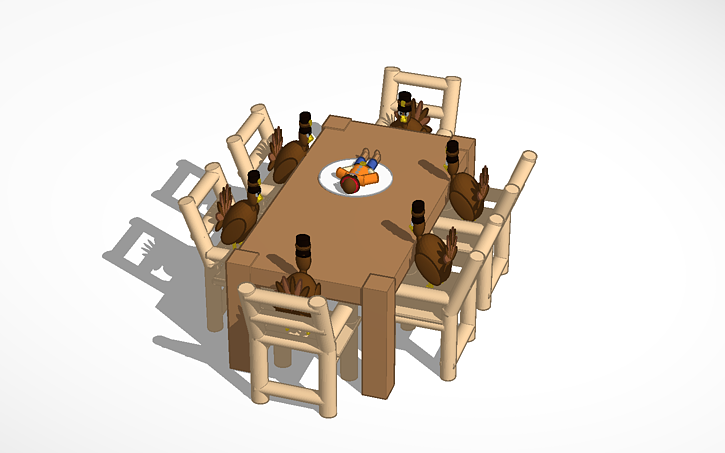 3D design thanksgiving - Tinkercad