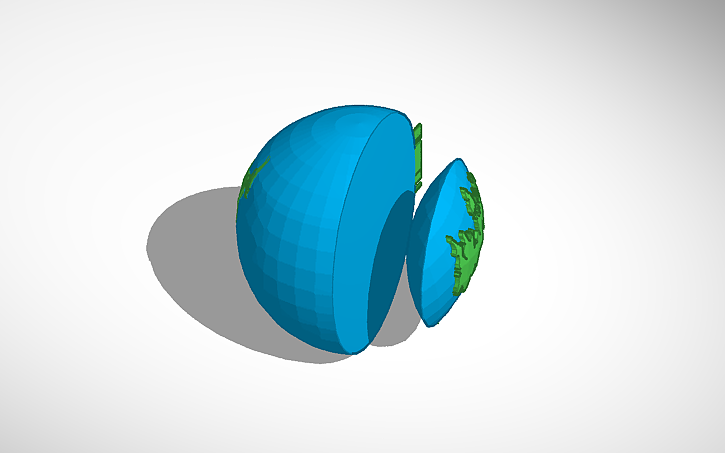 3D design Earth Globe - Tinkercad