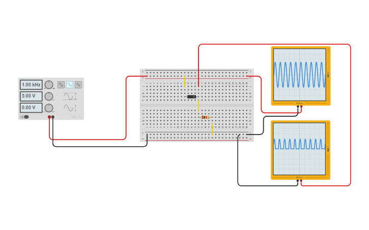 Circuit Design Halfwave Rectifier Tinkercad