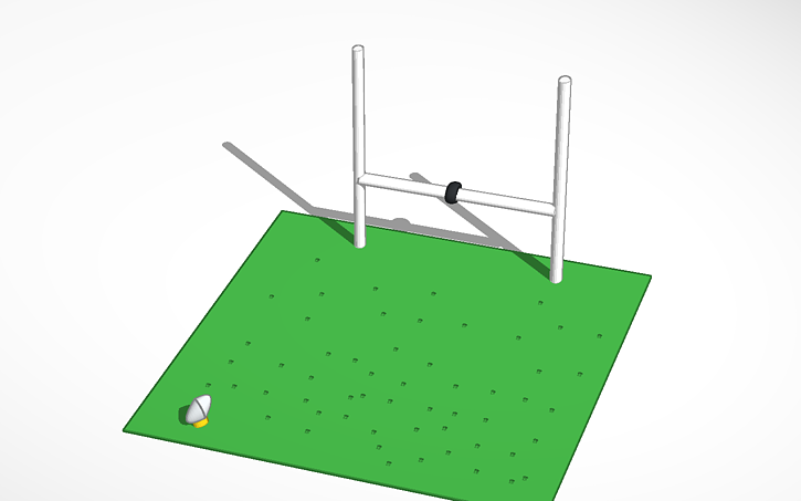 3D design RUGBY CONVERSION - Tinkercad