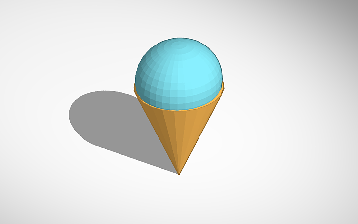 3D design Ice Cream - Tinkercad