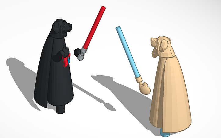 3D design STAR DOGS - Tinkercad