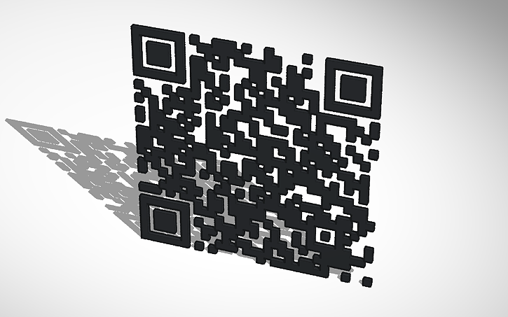 3D design QR code - Tinkercad