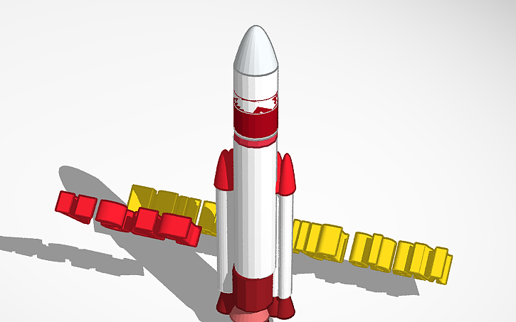 3D design PSLV | P-101 | Arnav Dembi-Tiku - Tinkercad