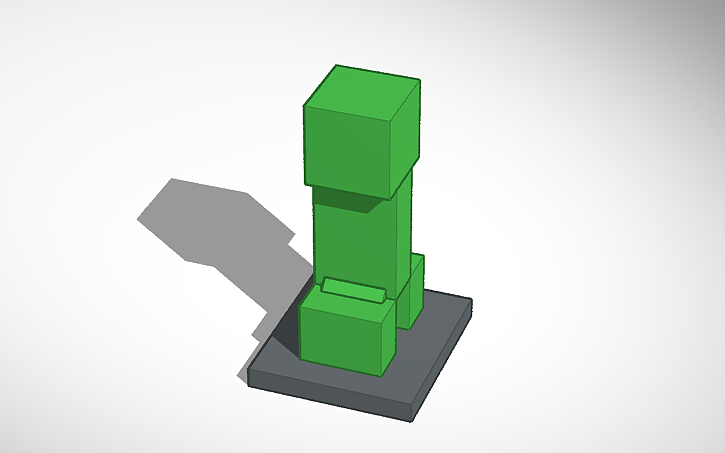 3D design Minecraft Creeper Model - Tinkercad