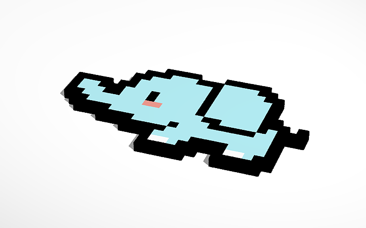 3D design Pixel Elephant - Tinkercad