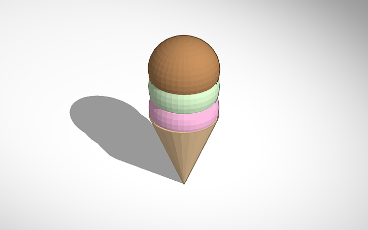 3D design Ice Cream | Tinkercad