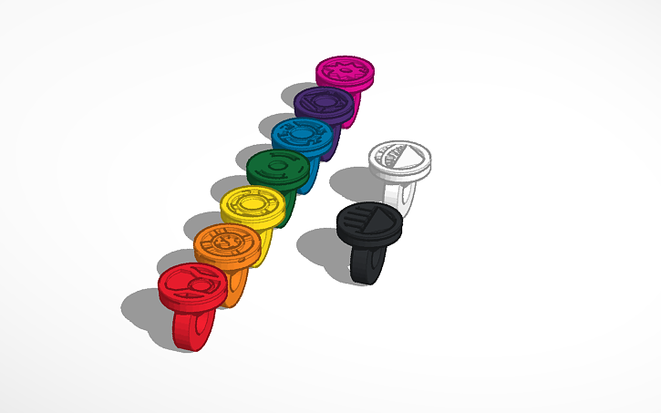 3D design Power Rings - Tinkercad