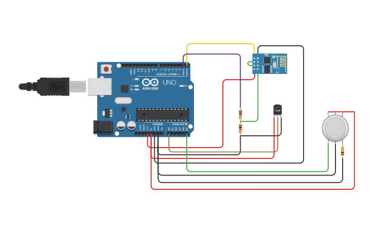 Circuit Design Iotlab Thingspeak Tinkercad