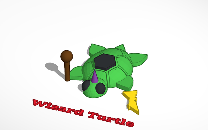 3D design Wizard Turtle | Tinkercad