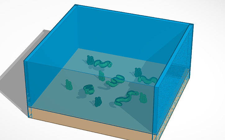 3D design Eels In The Water - Tinkercad