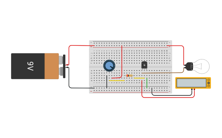 Circuit Design Transistor Tinkercad