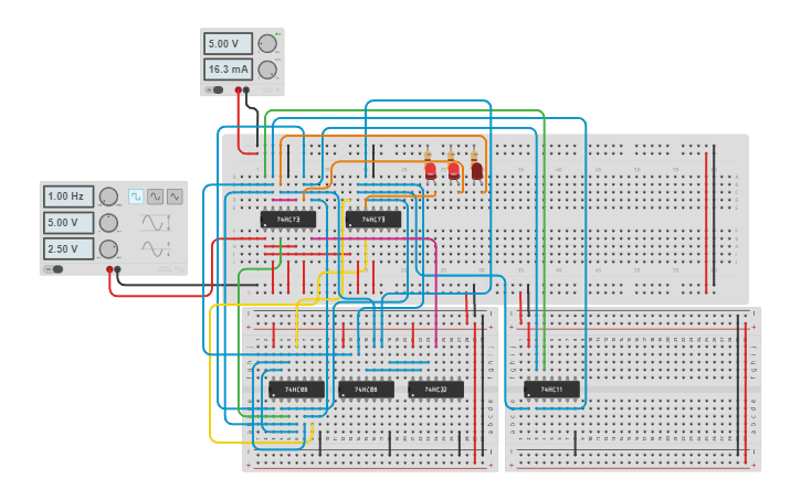 Circuit design Problema 2 | Tinkercad