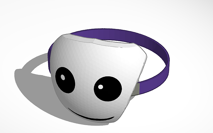 3D design Queen Mask/Twitch Face - Tinkercad