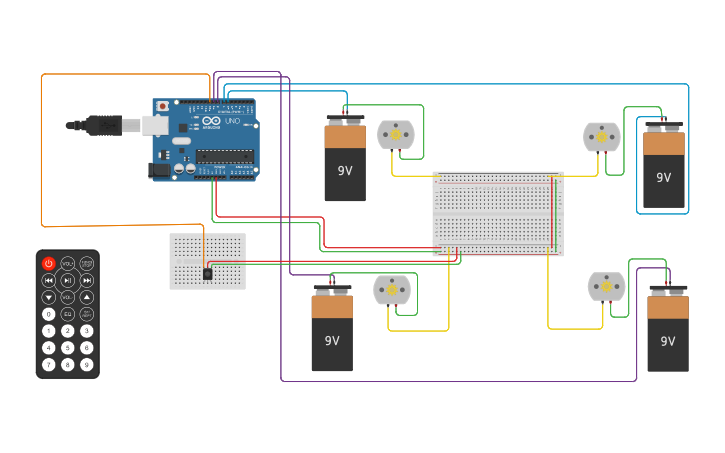 Circuit design Copy of Drone Projesi | Tinkercad