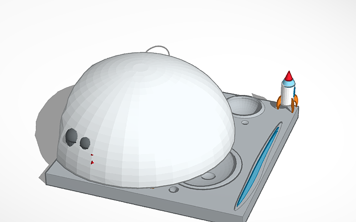 3D design Moon Camp - Tinkercad
