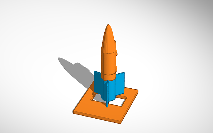 3D design Model rocket - Tinkercad