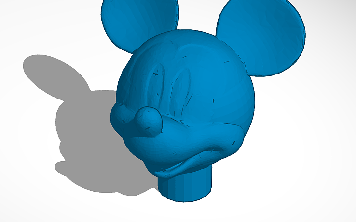 3D design Mickey Mouse head - Tinkercad
