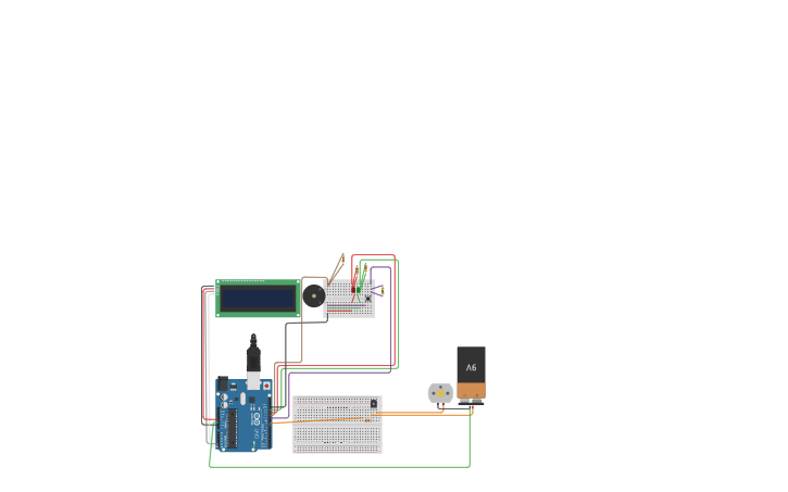 Circuit Design 13 11 Com Valvula E Sensor Motor Lcd Leds Cronometro Tinkercad