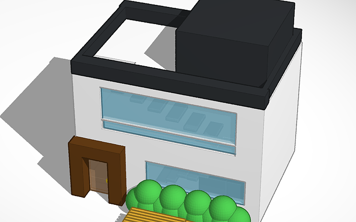 3D design casa moderna - Tinkercad
