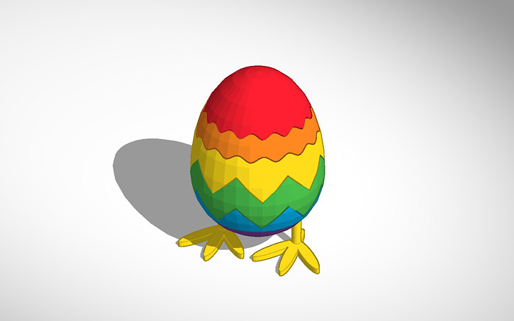 3D design easter egg - Tinkercad