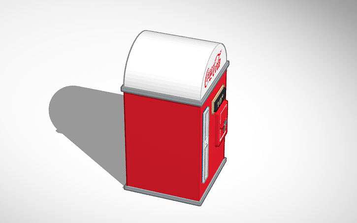 3D design Copy of detailed vintage coca cola machine | Tinkercad