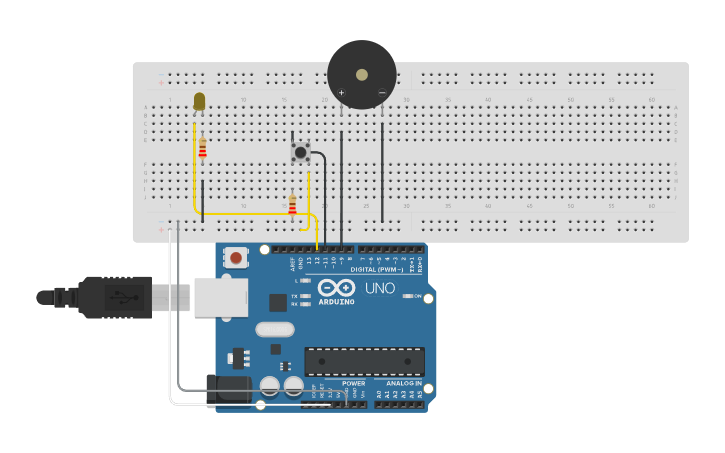 Circuit design (Menos código) Boceto proyecto - Tinkercad