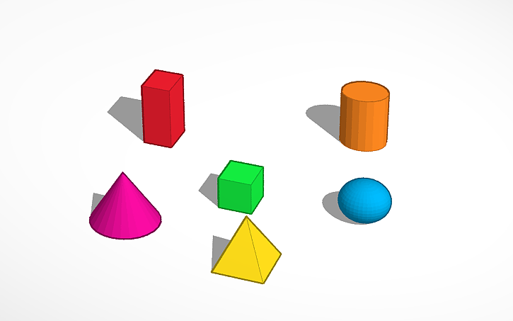 3D design SHAPE YEAR 1 - Tinkercad