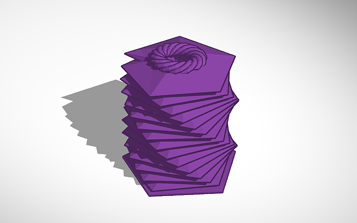 3D design Spiral Vase - Tinkercad