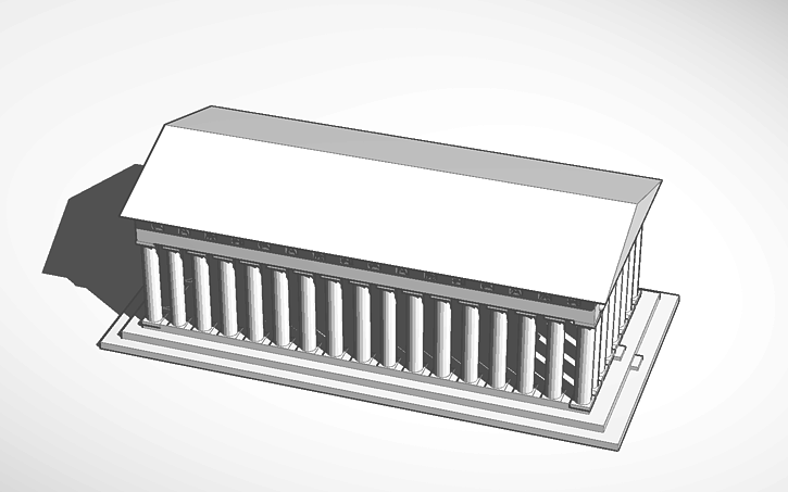 3D design Parthenon - Tinkercad