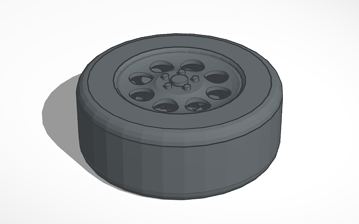3D design Car Wheel - Tinkercad