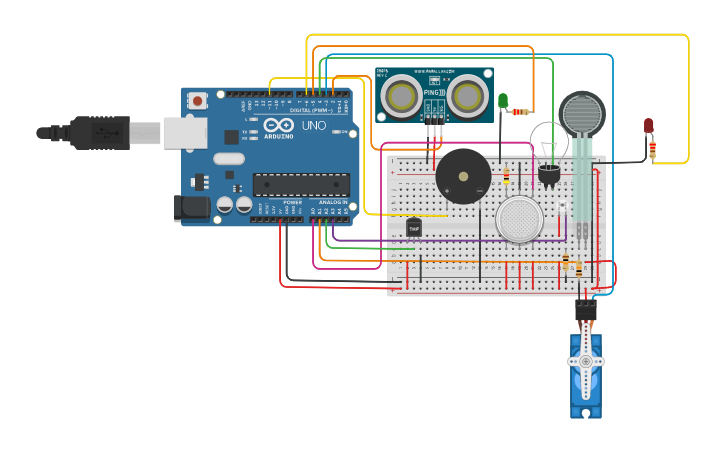 Circuit design Activity - Force and Flex Sensors | Tinkercad