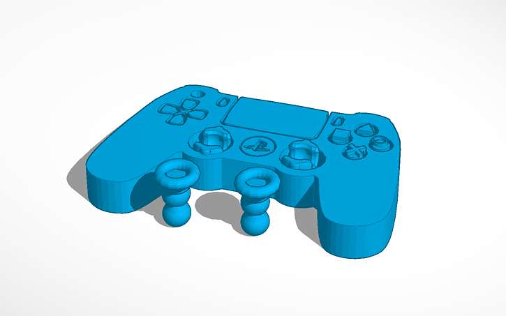 3D design Ps4 controller Keyring - Tinkercad