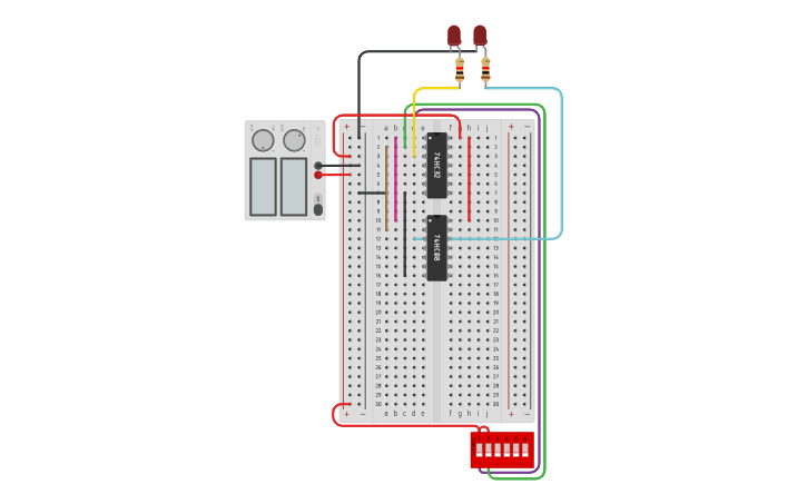Circuit design IDL-800A OR,AND Gates Circuit | Tinkercad