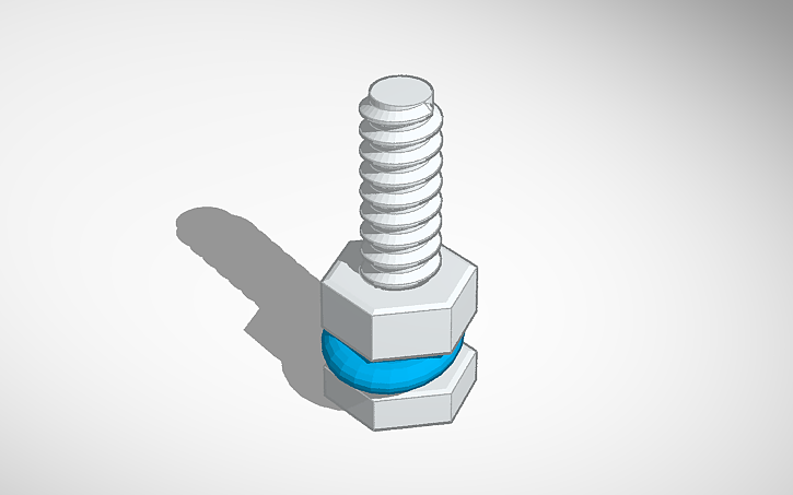 3D design Copy of Nuts and Bolts Template - Tinkercad