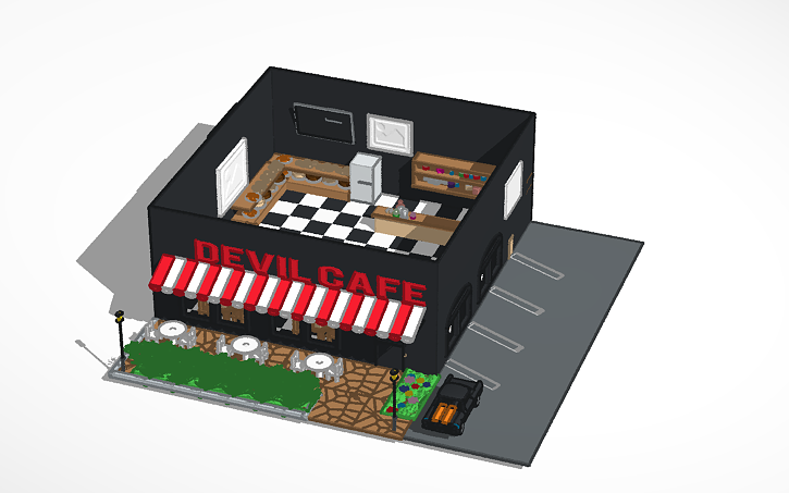 3D design DEVIL CAFE | Tinkercad