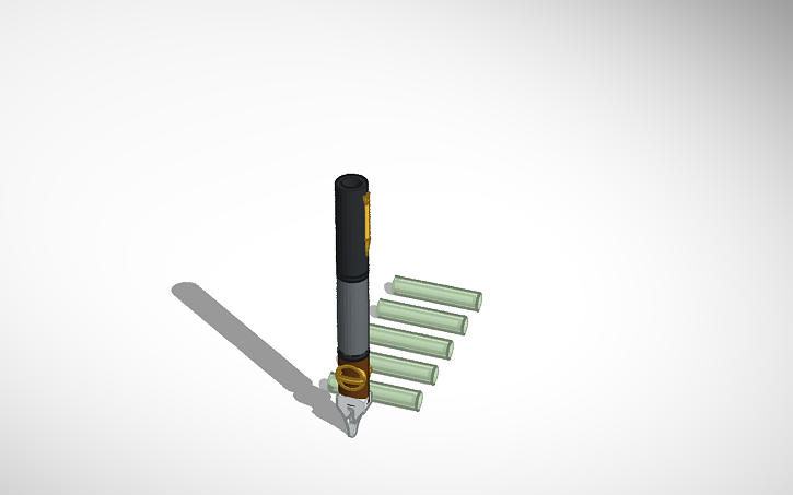 3D design kingsman fountain pen - Tinkercad