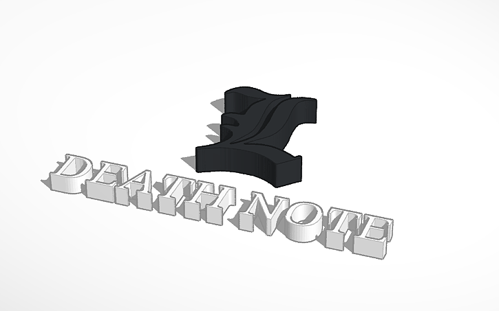 3D design death note L | Tinkercad