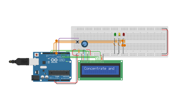 Circuit design Projeto - 8 Ball | Tinkercad