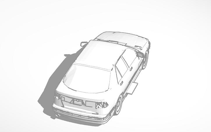 3D design Saab 9000 CS - Tinkercad