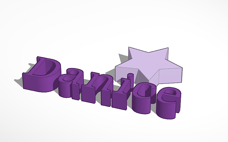 3D design Name Design - Danice | Tinkercad