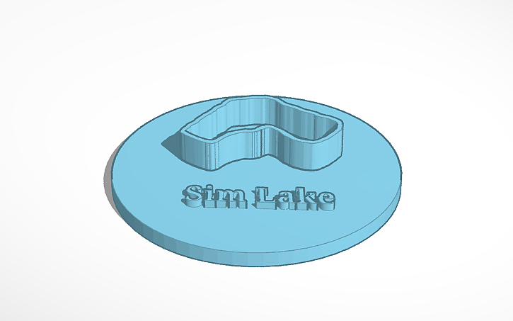 3D design Sim Lake - Tinkercad