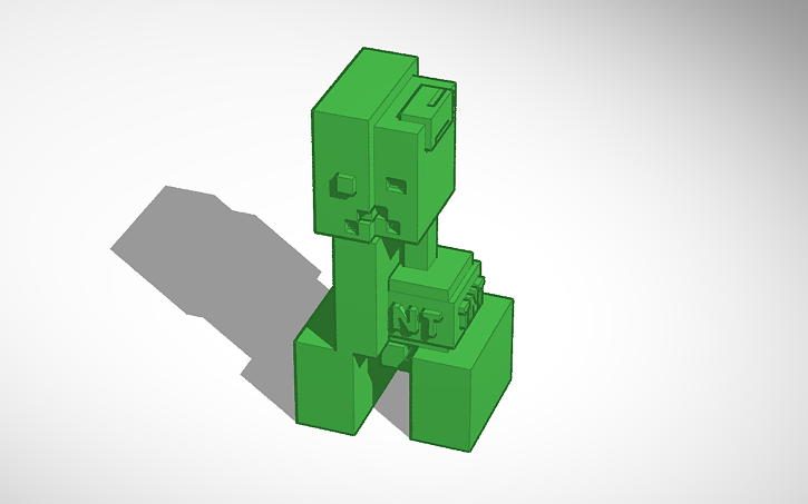 3D design Creeper Anatomy - Tinkercad