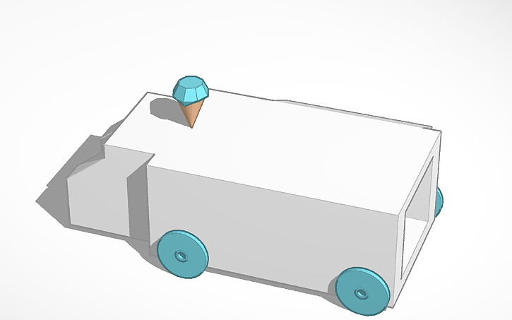 3D design Ice Cream Truck | Tinkercad