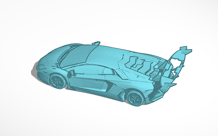 3D design Lamborghini Aventador - Tinkercad