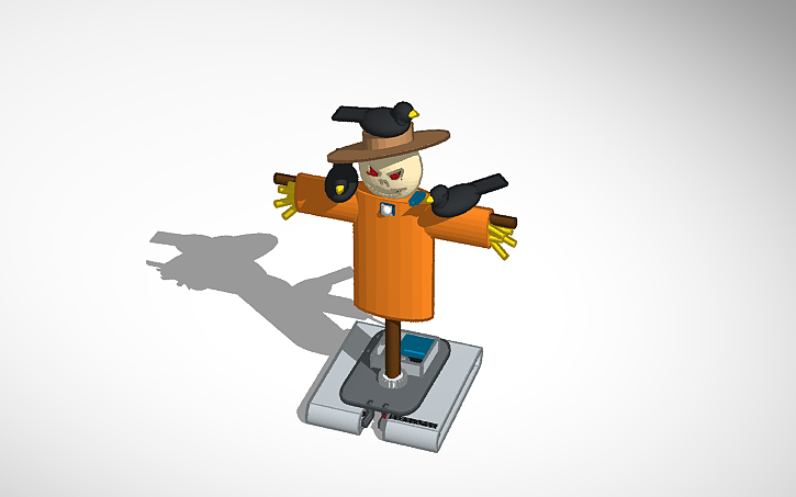 3D design scarecrow - Tinkercad
